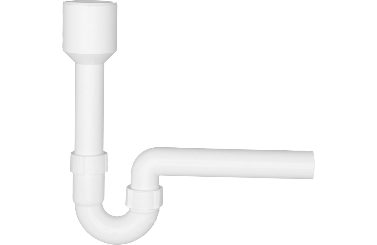 PP white pipe tubular trap - Adolf Schmidt Metallwaren- und ...