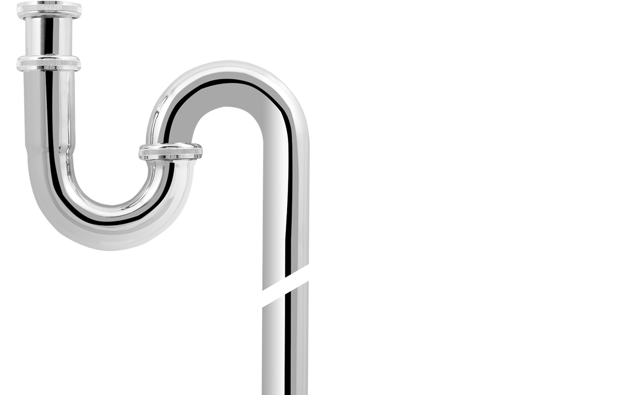 Chrome-plated brass pipe odour trap - Adolf Schmidt Metallwaren- und ...