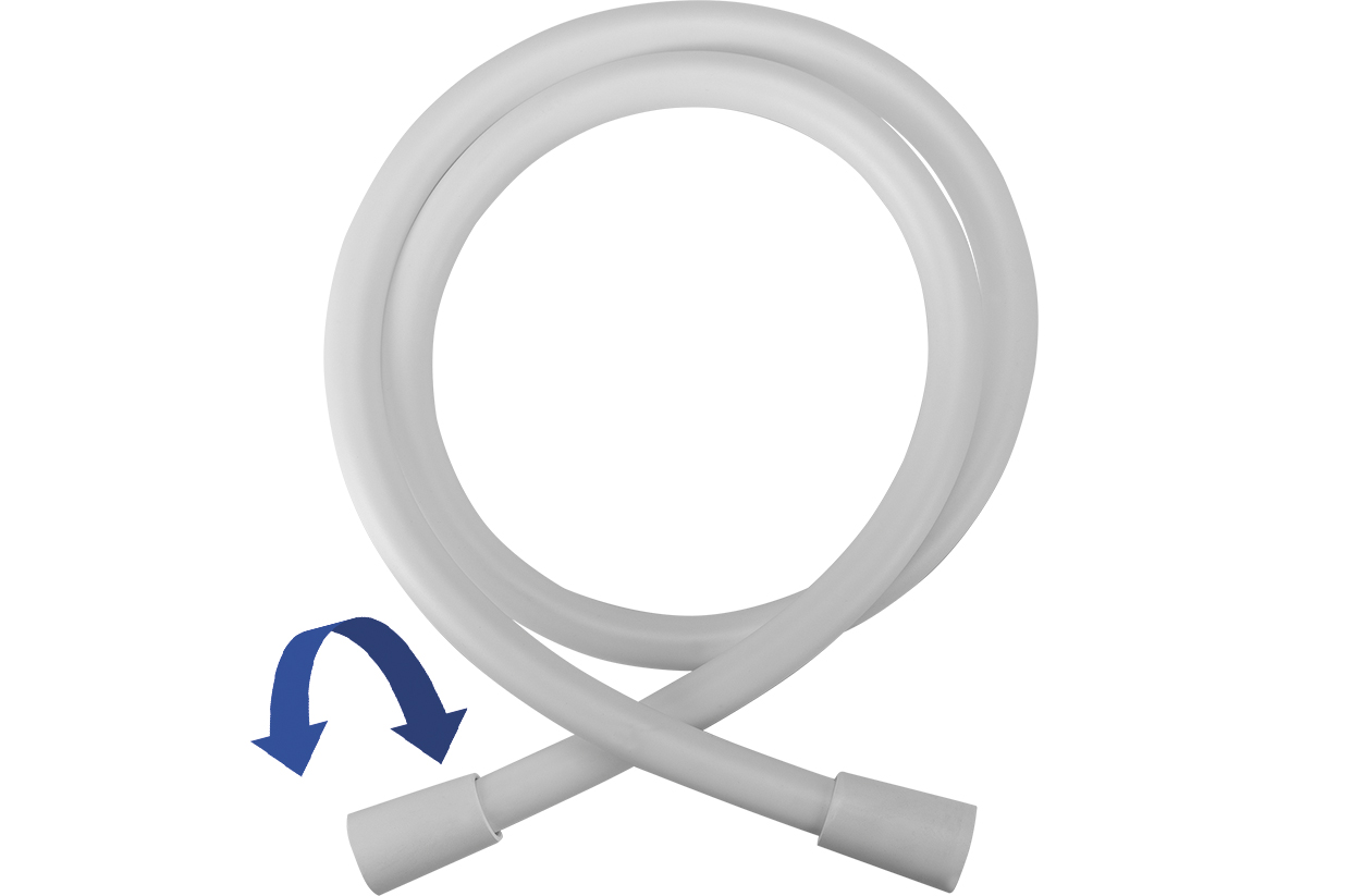 Mat white shower hose - Adolf Schmidt Metallwaren- und ...