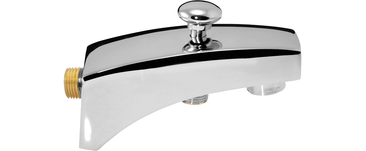 Chrome-plated brass bathtub inlet - Adolf Schmidt Metallwaren- und ...