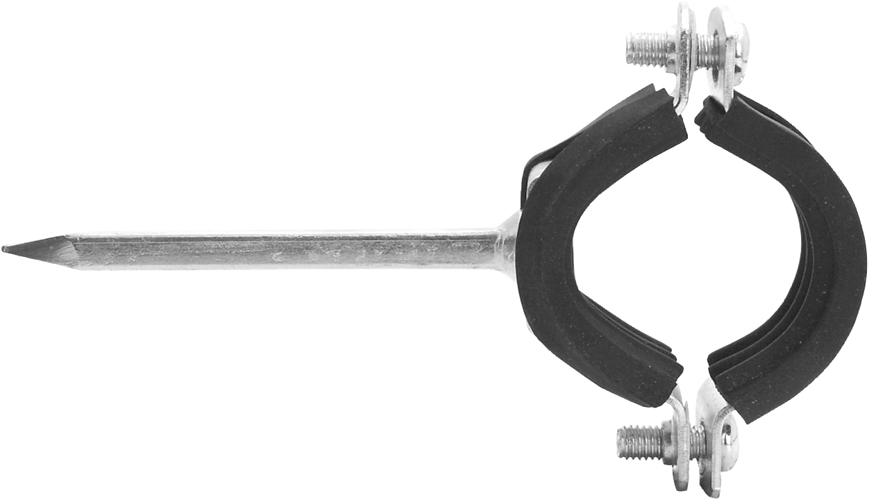 Drive-in pin pipe clamp with proof - Adolf Schmidt Metallwaren- und ...
