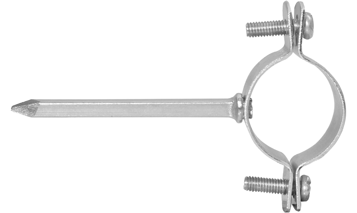 Drive-in pin pipe clamp without insert - Adolf Schmidt Metallwaren- und ...