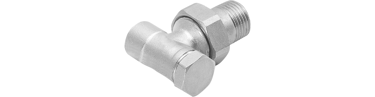 Radiator screw coupling, angled - Adolf Schmidt Metallwaren- und ...